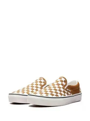 VANS Color Theory Checkerboard Slip-on Sneakers - Brown