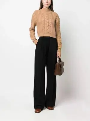 Michael Kors Wide-leg Tailored Trousers - Black