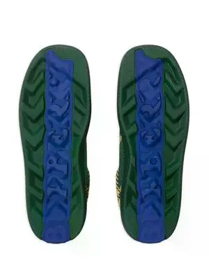 Burberry Check Pattern Sneakers - Green