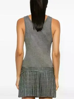 Moschino Logo-lettering Tank Top - Grey