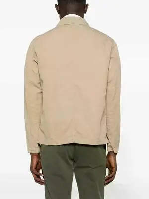FAY Classic Collar Shirt Jacket - Neutrals