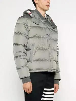 Thom Browne 4-bar Bomber Jacket - Grey