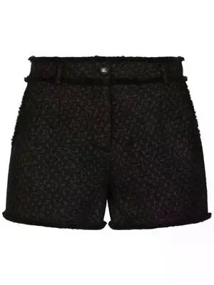 Dolce & Gabbana Frayed Hem Tailored Shorts
