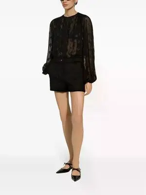 Dolce & Gabbana Frayed Hem Tailored Shorts