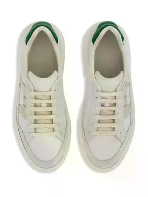 FERRAGAMO Gancini-patch Calfskin Sneakers