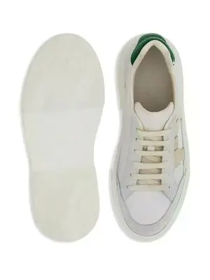 FERRAGAMO Gancini-patch Calfskin Sneakers