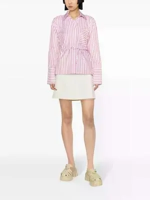 Viktor & Rolf Striped Poplin Shirt With Open Back