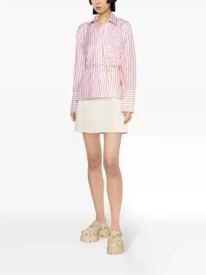 Viktor & Rolf Striped Poplin Shirt With Open Back