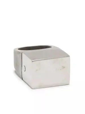 PARTS OF FOUR Geo Cube-shape Ring - Metallic