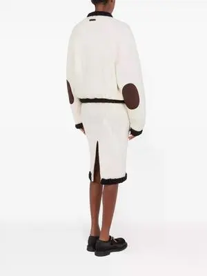 Moschino Waffle Knit Virgin Wool Blazer