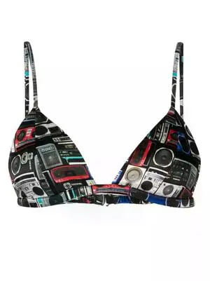 FLEUR DU MAL Luxe Triangle Bra - Grey