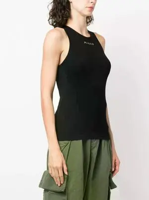 Pinko Ribbed Logo Tank Top