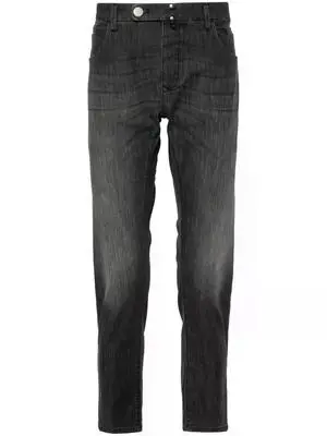 Incotex Low-rise Slim-fit Jeans - Grey