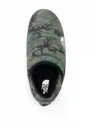 The North Face Camouflage-print Padded Slippers - Green