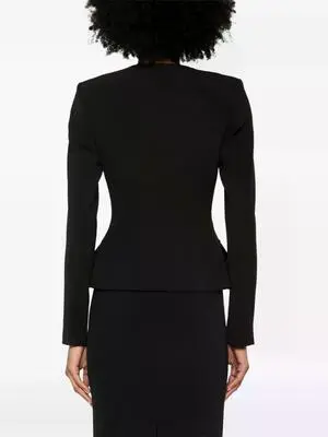 NISSA Flower-button Jacket - Black