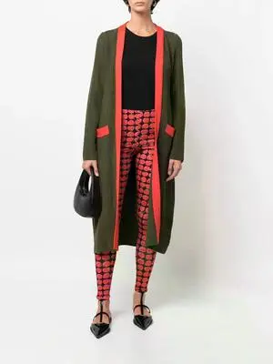 La DoubleJ Cherry-print Mid-rise Leggings - Black