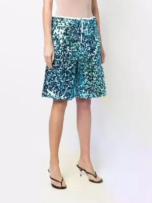 Plan C Sequinned Bermuda Shorts