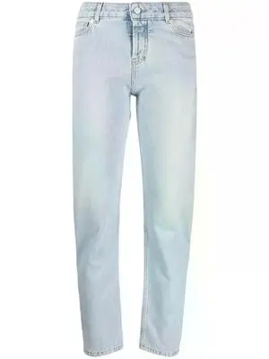 Alexandre Vauthier Slim-fit Straight Jeans With Rhinestone Embellishments