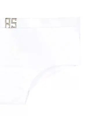 AMIR SLAMA Textured Logo-plaque Swimming Trunks