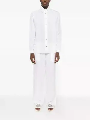 AMIR SLAMA Poseidon-print Buttoned Shirt