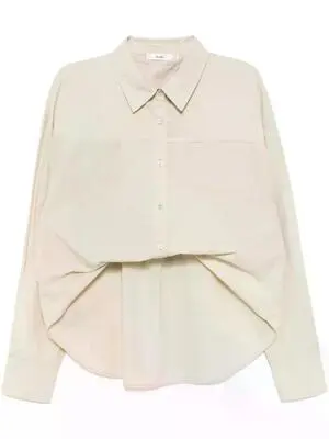 B+AB Asymmetric Tuck Shirt