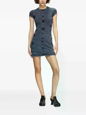 DIESEL® D-cupsleeves Denim Mini Dress