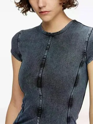 DIESEL® D-cupsleeves Denim Mini Dress