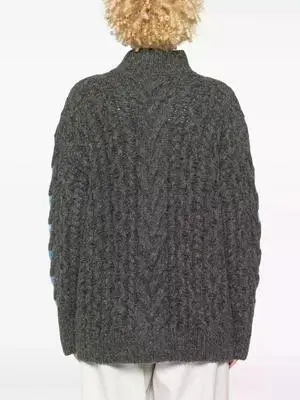 Stella McCartney Two-tone Cable-knit Jumper