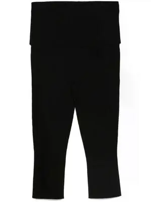 3.1 Phillip Lim Compact Ribbed Knit Capri Pants - Black