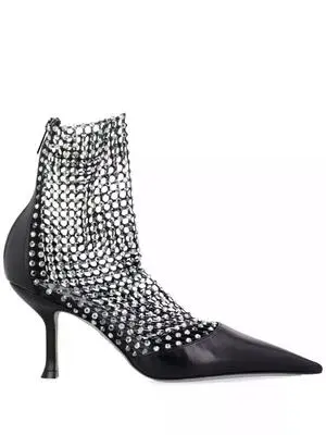Rene Caovilla Crystal-embellished Sock Boots