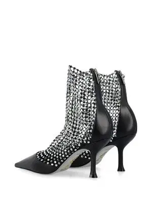 Rene Caovilla Crystal-embellished Sock Boots