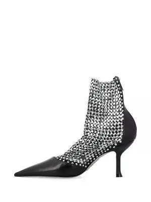 Rene Caovilla Crystal-embellished Sock Boots