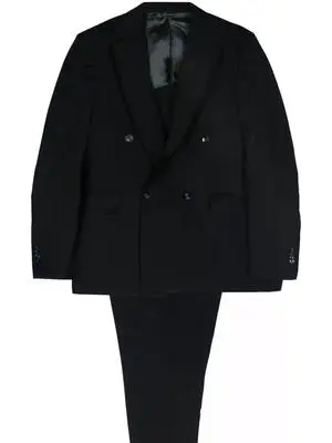 UNGARO Double-breasted Wool Suit - Blue