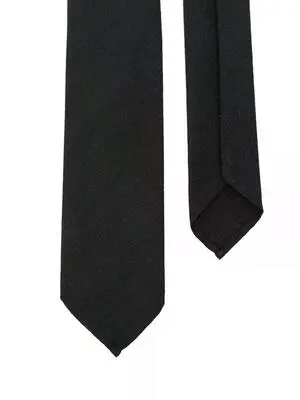 LARDINI Silk Tie - Black