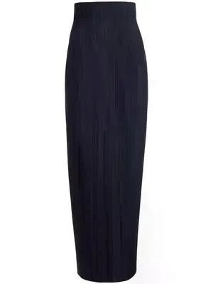 Khaite The Loxley Pinstriped Pencil Skirt