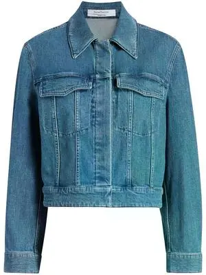 Another Tomorrow Seam-detail Cropped Jacket