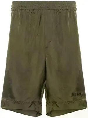 MSGM Embroidered-logo Track Shorts