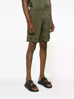 MSGM Embroidered-logo Track Shorts
