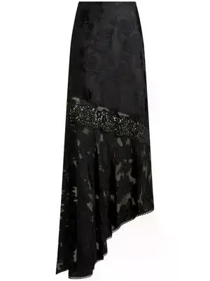 Etro Fil-coupé Chiffon Maxi Skirt - Black