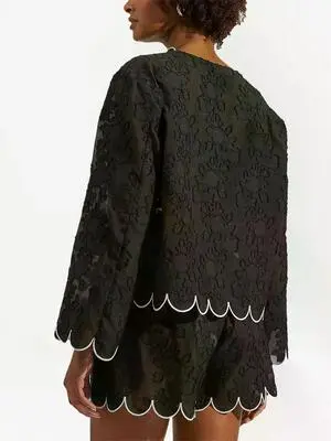La DoubleJ Embroidered Crop Jacket