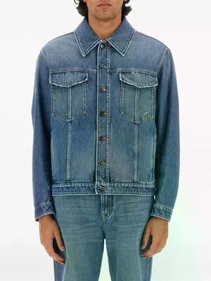 Fendi Buttoned Denim Jacket - Blue
