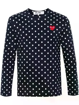Play Comme Des Garcon Polka Dots T-shirts For Women