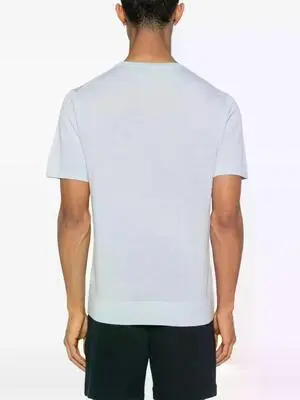 Vince Fine-knit T-shirt - Blue