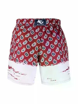 Etro Paisley Print Swim Shorts