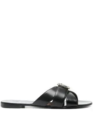 GIUSEPPE ZANOTTI Geraldine Leather Sandals - Black
