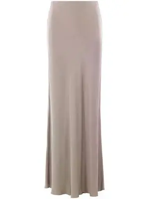 Brunello Cucinelli Satin Mermaid Skirt - Neutrals