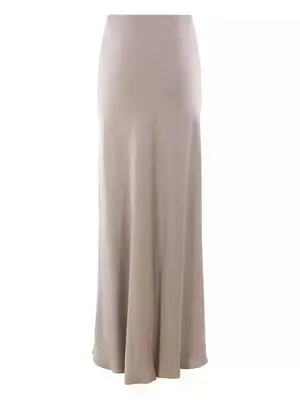 Brunello Cucinelli Satin Mermaid Skirt - Neutrals