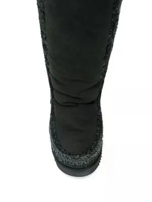 Mou Woven Knee-length Boots