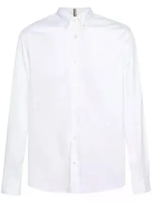 BOSS Logo-embroidered Poplin Shirt