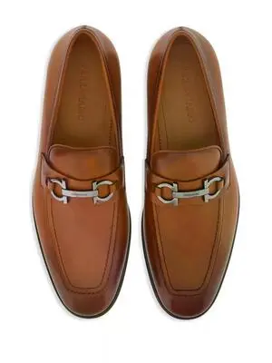 FERRAGAMO Gancini Leather Loafers